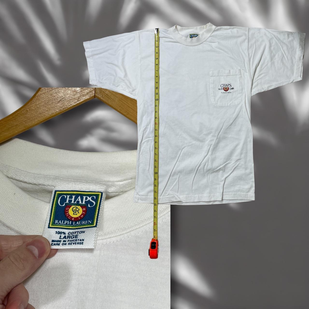 Chaps Men's White T-shirt | Depop