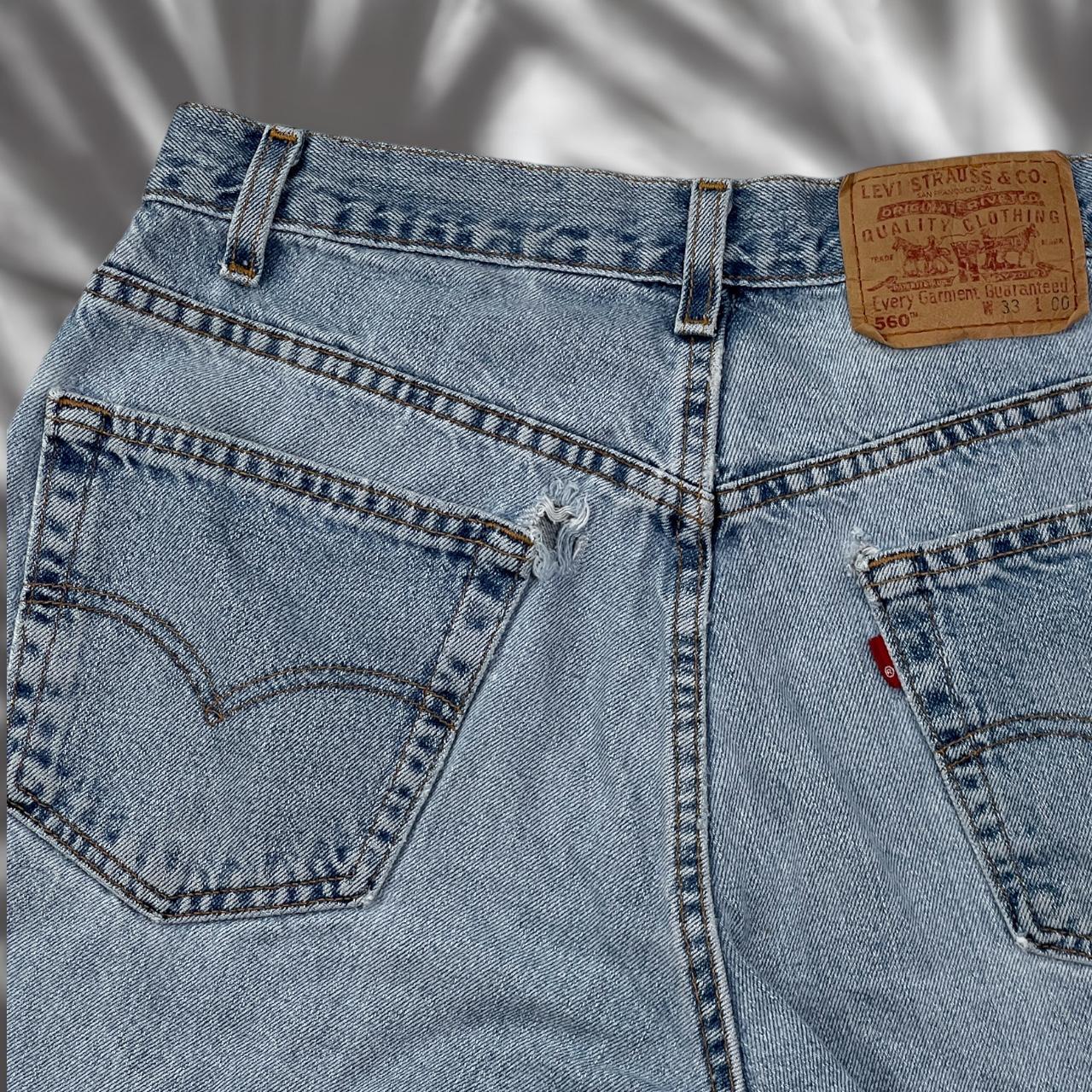 30” waist 90s levi jorts. Preloved, minor... - Depop