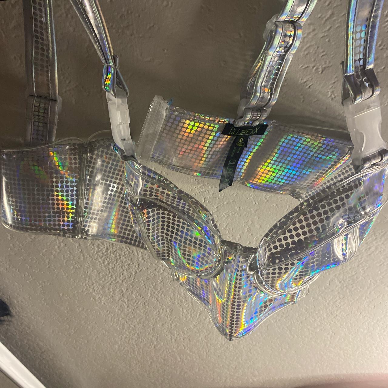 Club exx light up top rave xl top ! good condition... - Depop