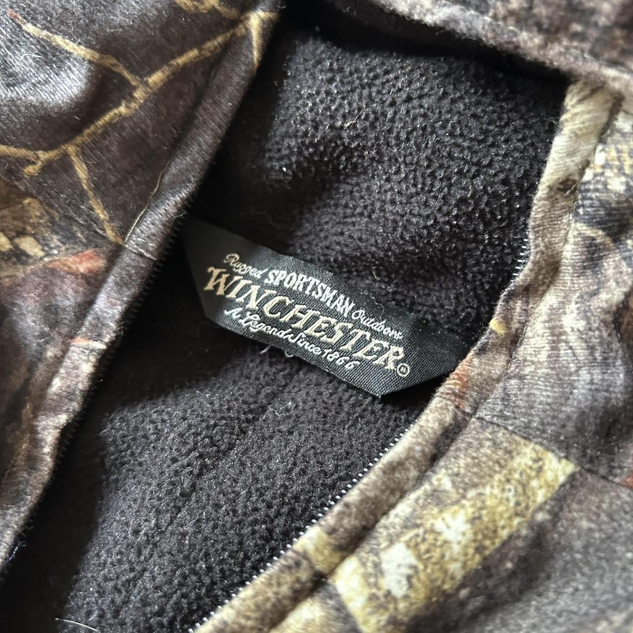 Vintage Winchester Camo Hooded Jacket Height:... - Depop