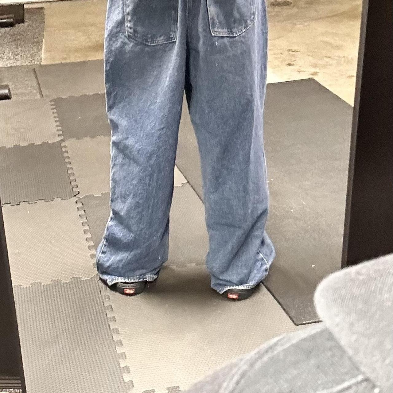 Wide jeans -baggy asf -size 38x30( reference I am... - Depop