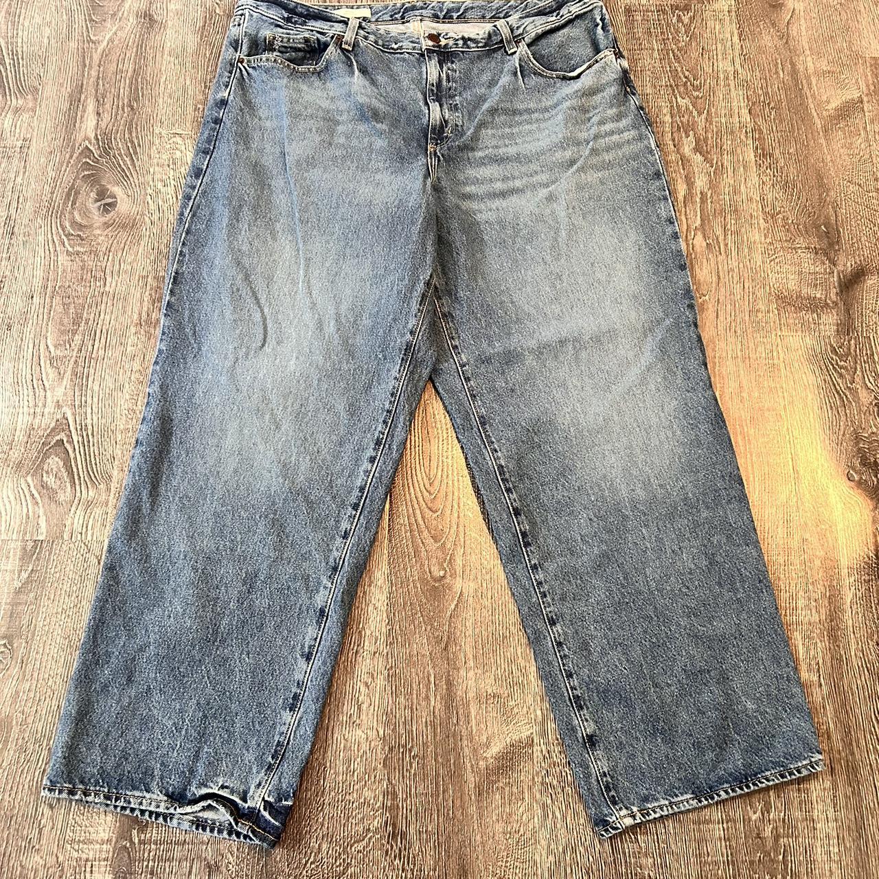 Wide jeans -baggy asf -size 38x30( reference I am... - Depop