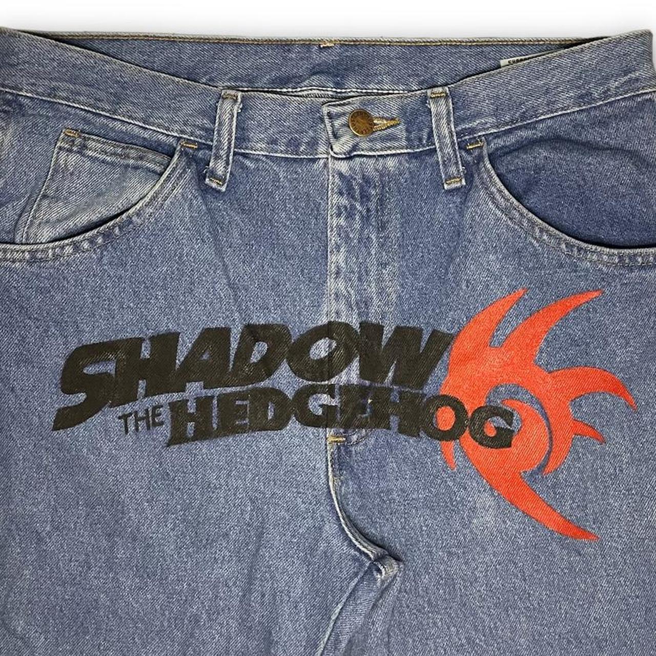 - Super Tuff Shadow the Hedgehog custom denim jeans ... | Depop