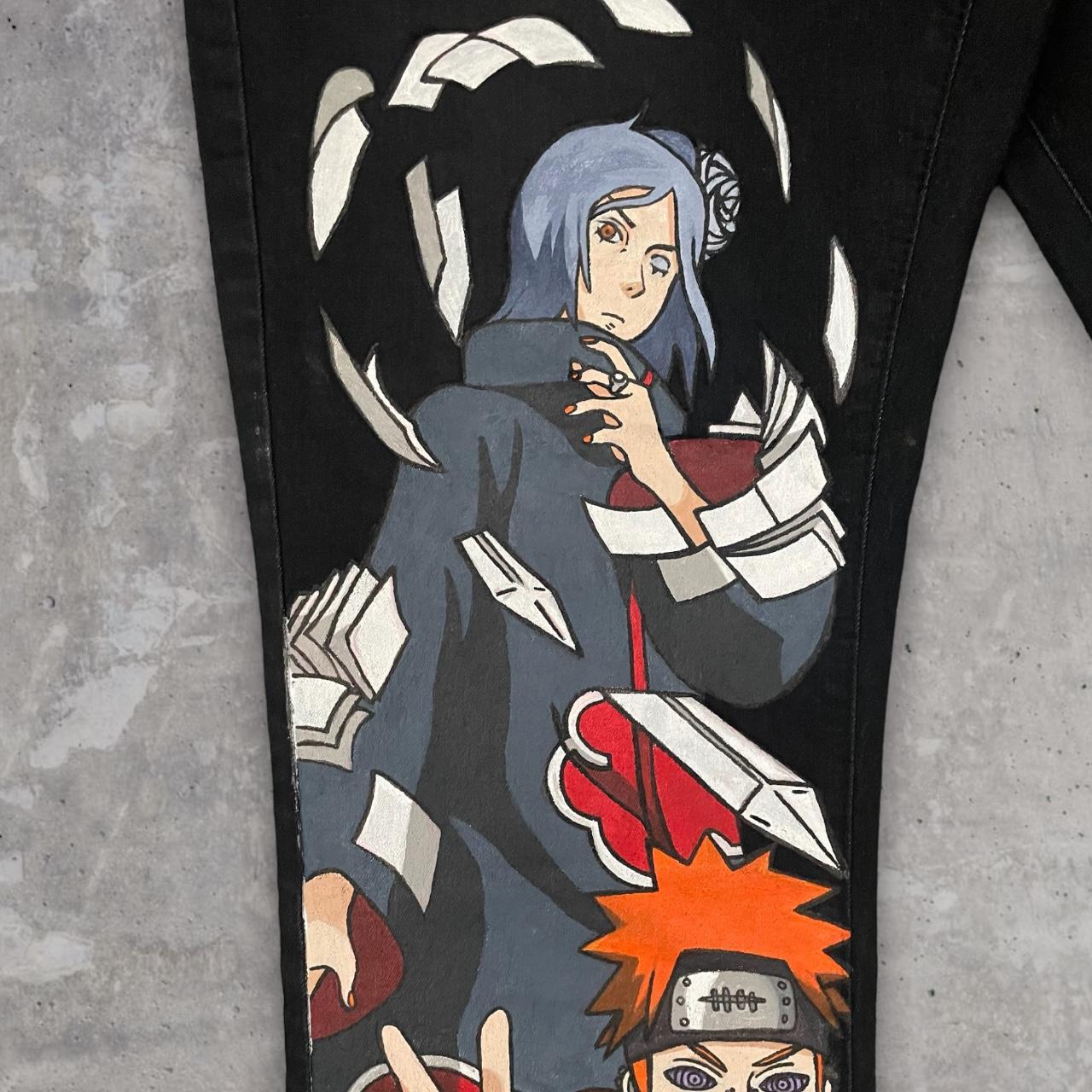 Pain and Konan’ Custom Black Denim Jeans -... - Depop