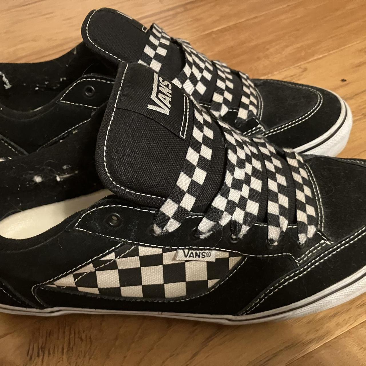 Early 2000’s rare fat checkered Vans - Depop