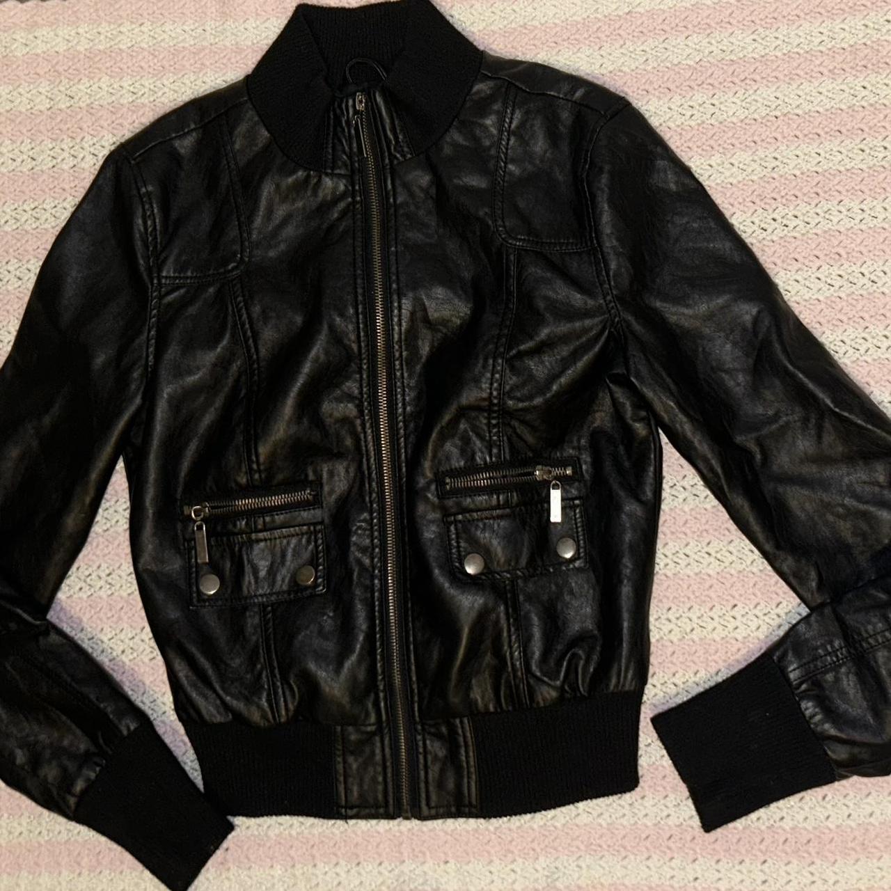 THRIFTED leather jacket | Paris Blues | Thrifted |... | Depop