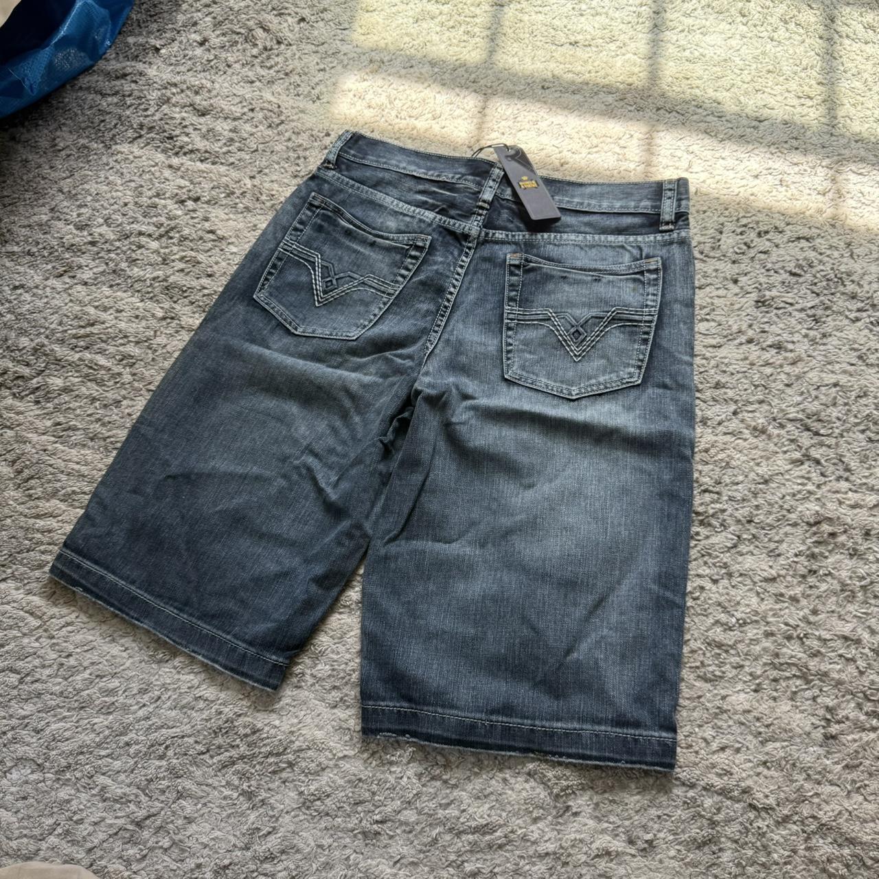 y2k deadstock helix denim jorts side 32 deadstock | Depop