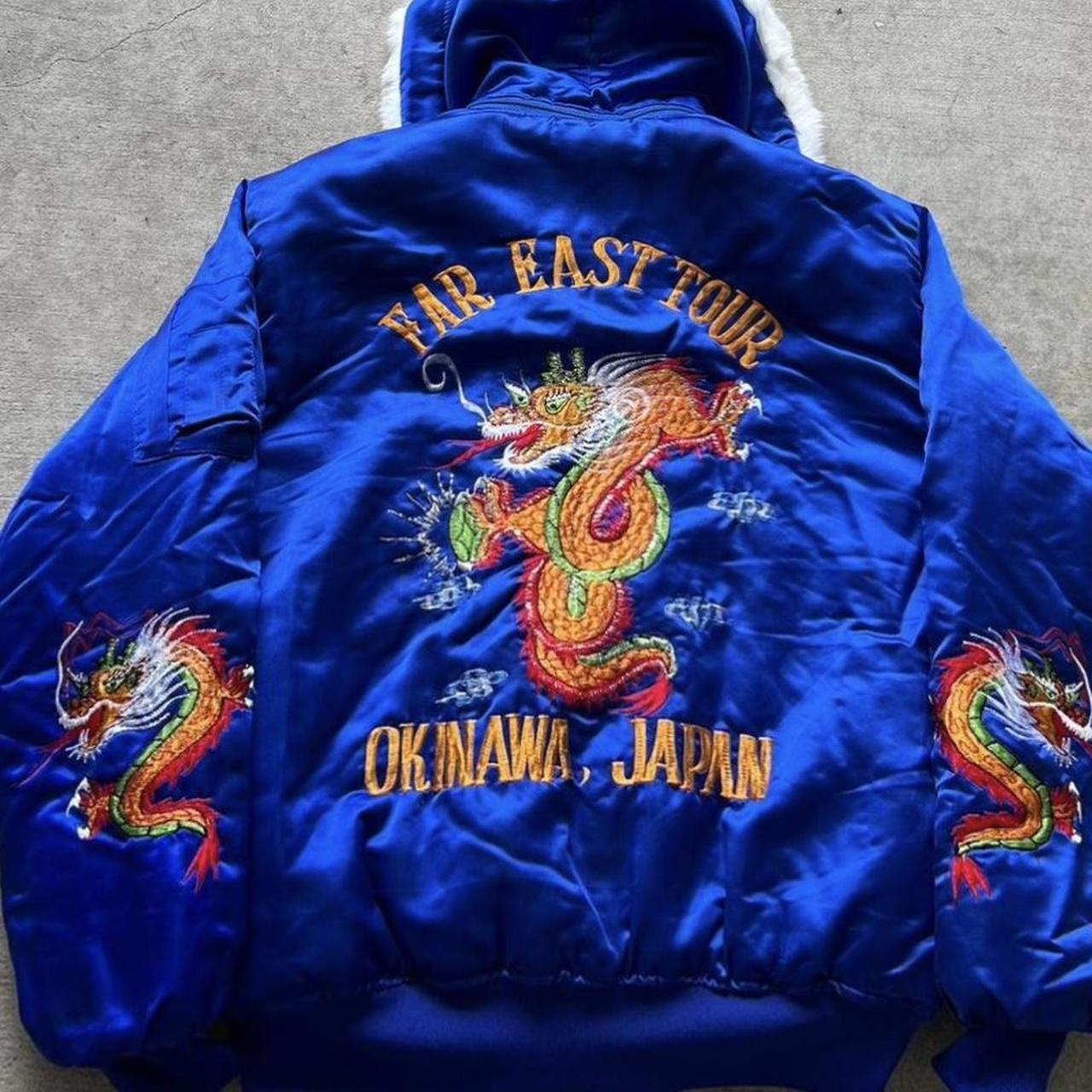 1980s Vintage Okinawa, Japan Jacket. 80s era tour... - Depop