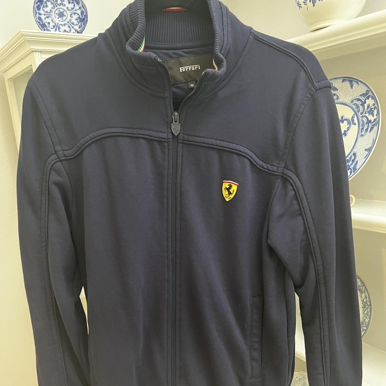 Navy Blue Ferrari racing jacket. Hardly ever worn.... - Depop