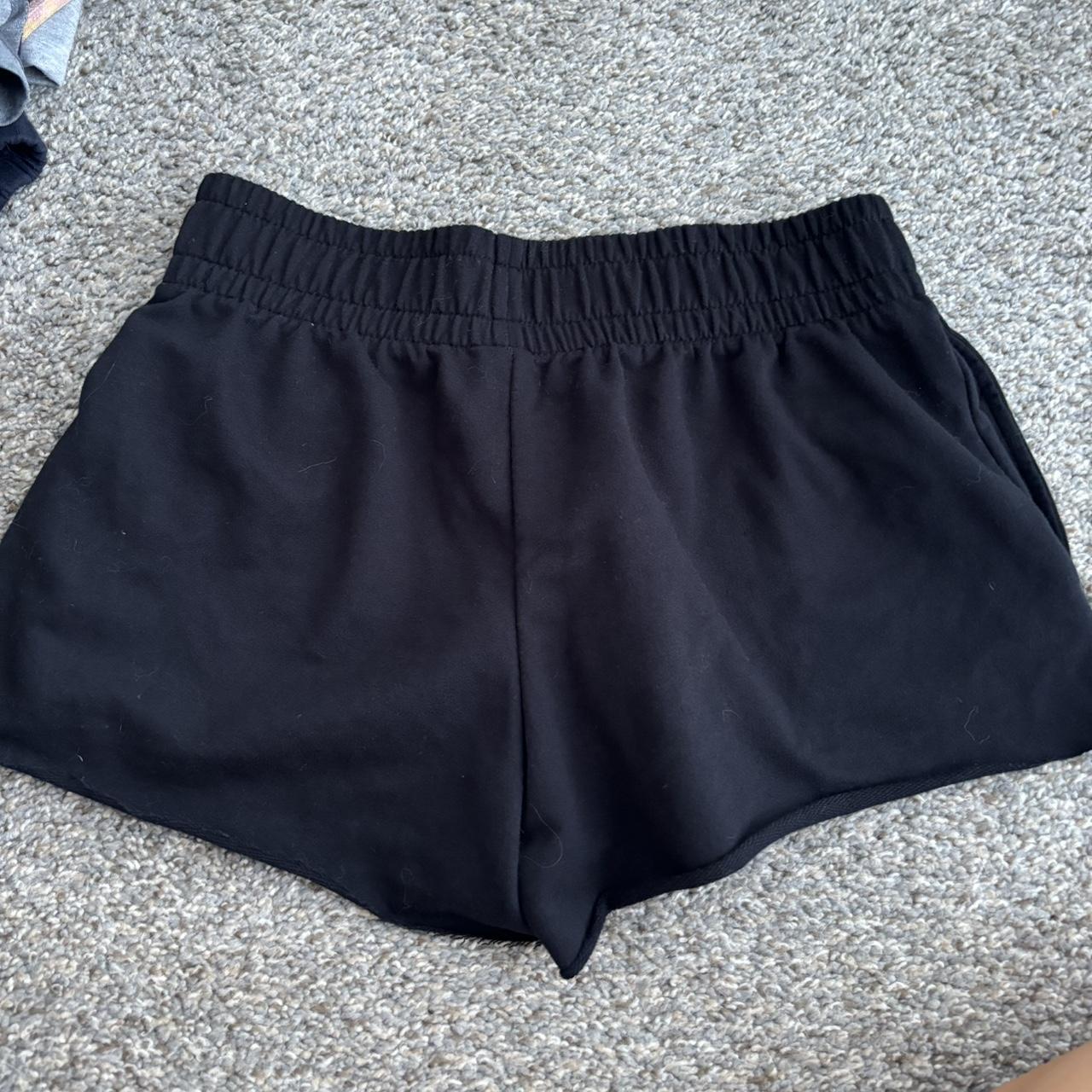 black comfy shorts never worn no damage no... - Depop