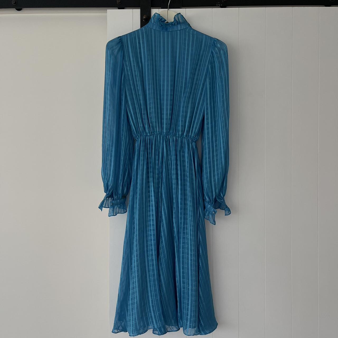 Insane beautiful blue vintage dress I wore it once... - Depop