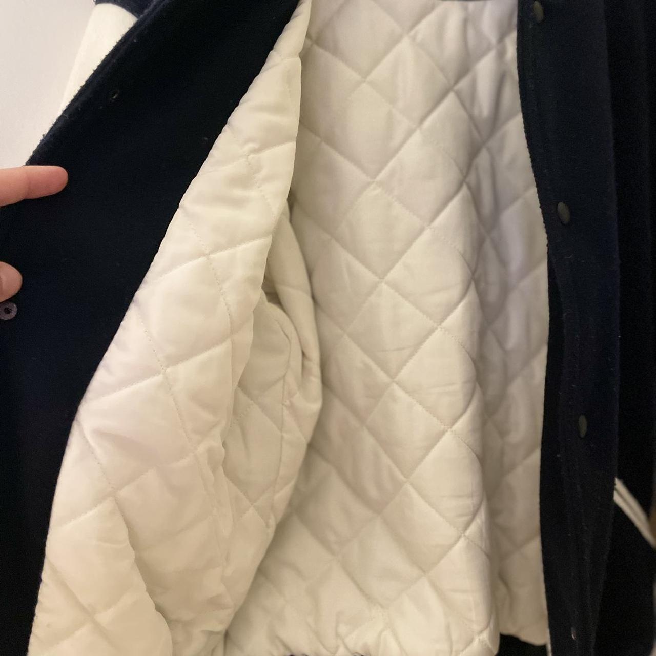 Zara Combination Varsity Jacket Size Small Fits true... - Depop