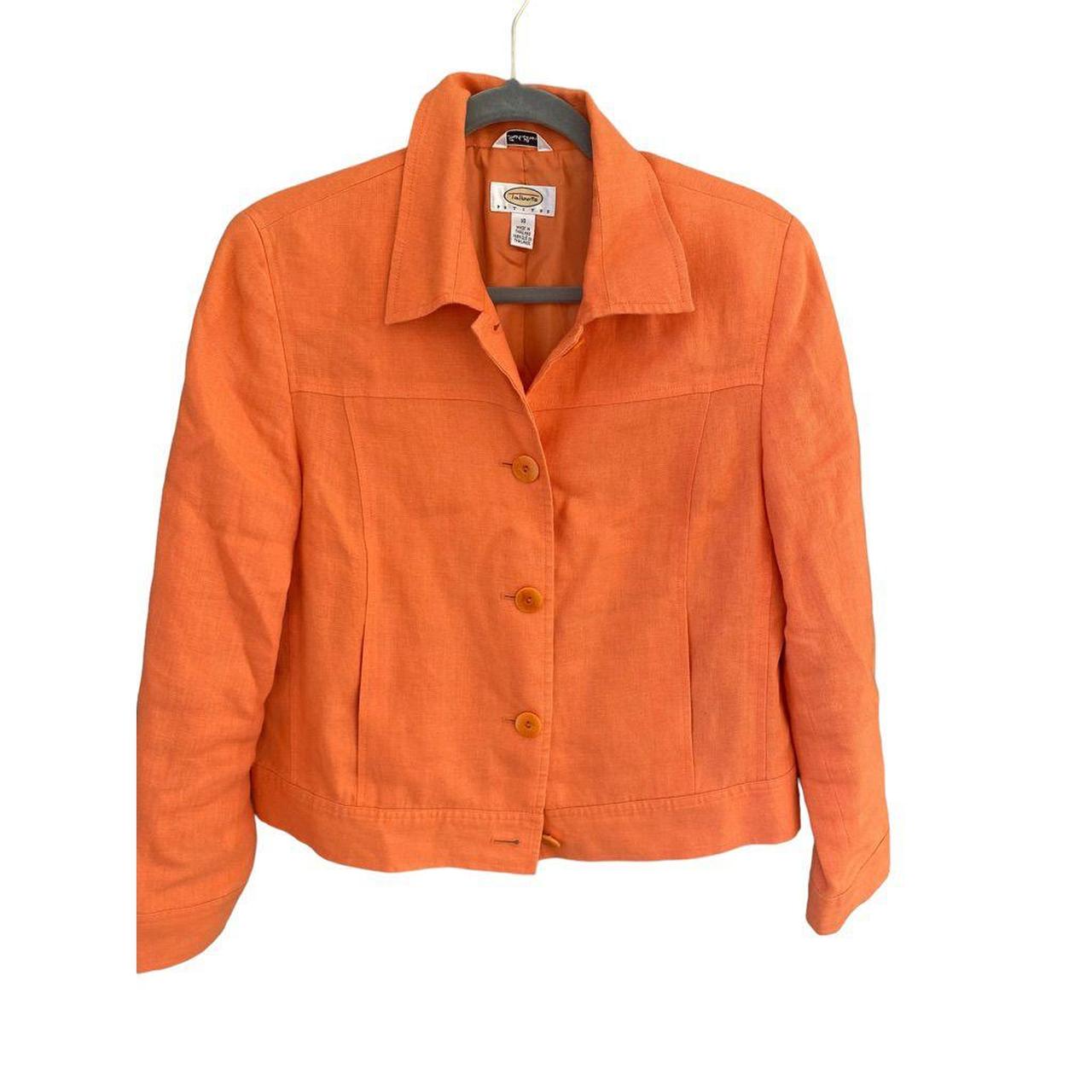 Talbots 10P corral orange blazer One spot on back... - Depop