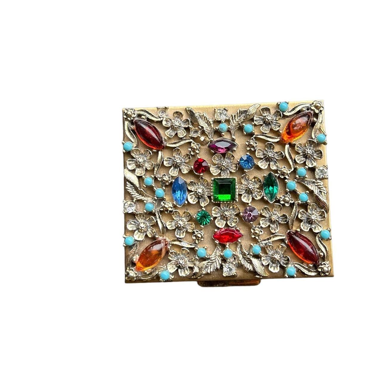 Vintage Antique Sam Fink Co. 5th Avenue Powder Gold... - Depop