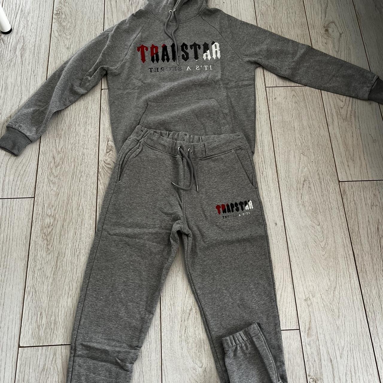 Trapstar Men's Red and Grey Joggers-tracksuits | Depop