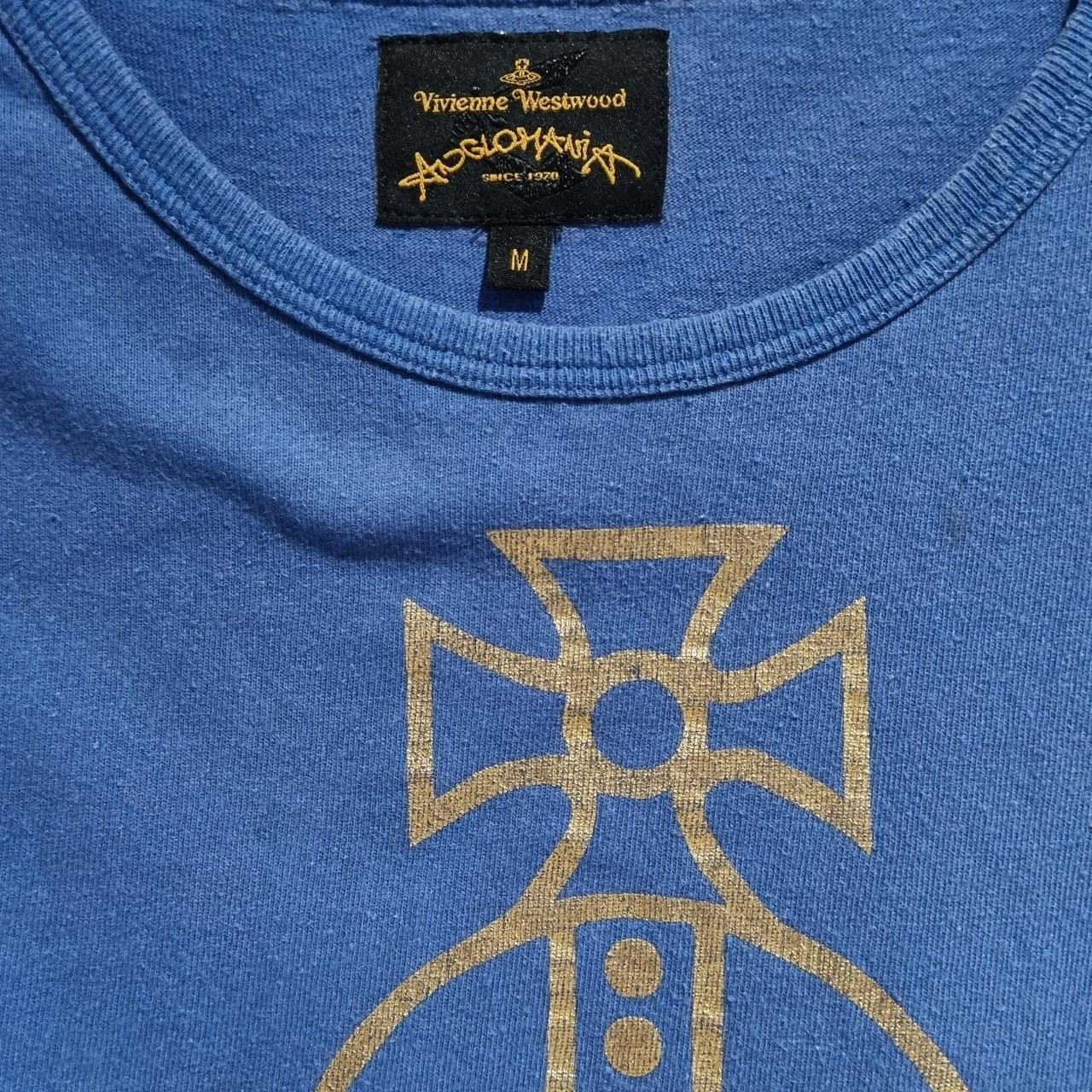 Vivienne Westwood Men's Blue T-shirt | Depop