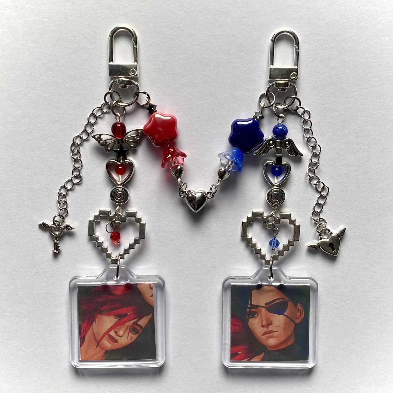 𐐪𐑂 *⁎⁺˳ Arcane Vi x Caitlyn Matching Keychains ⁎⁺˳ *... - Depop