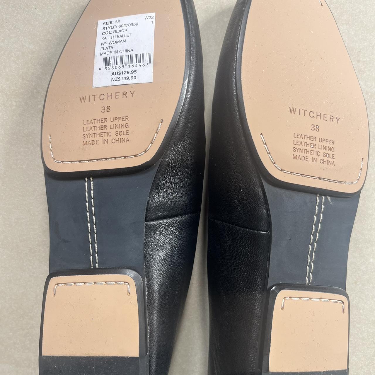 Witchery Black Ballet Flats Size 8 - Never been worn... - Depop