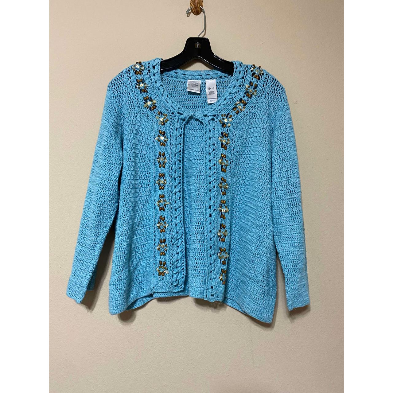 Women's Blue Cardigan | Depop