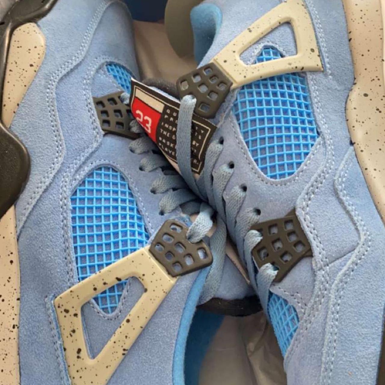 Jordan 4 uni blue retro - Depop
