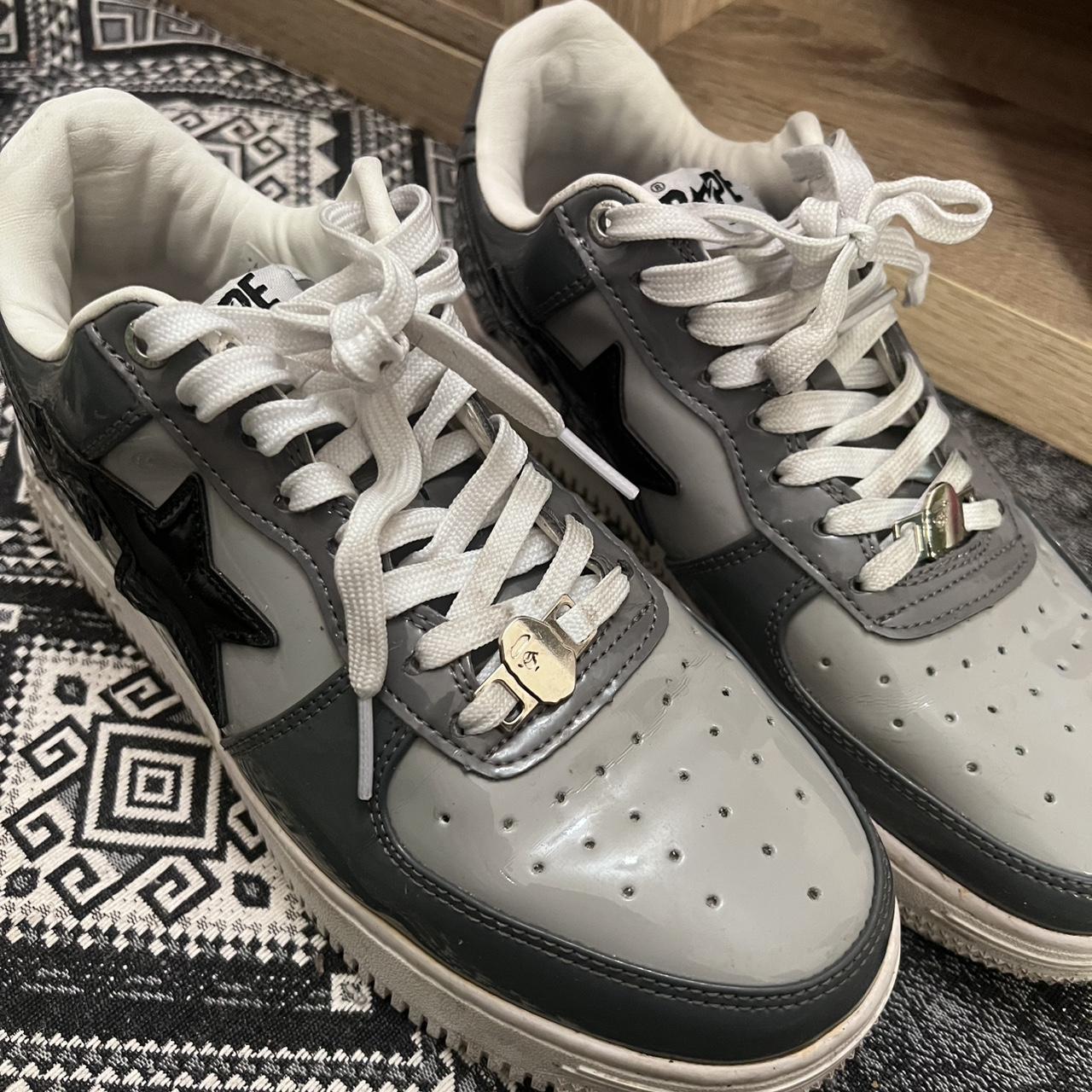 BAPEstas grey/dark grey recent purchase no box... - Depop