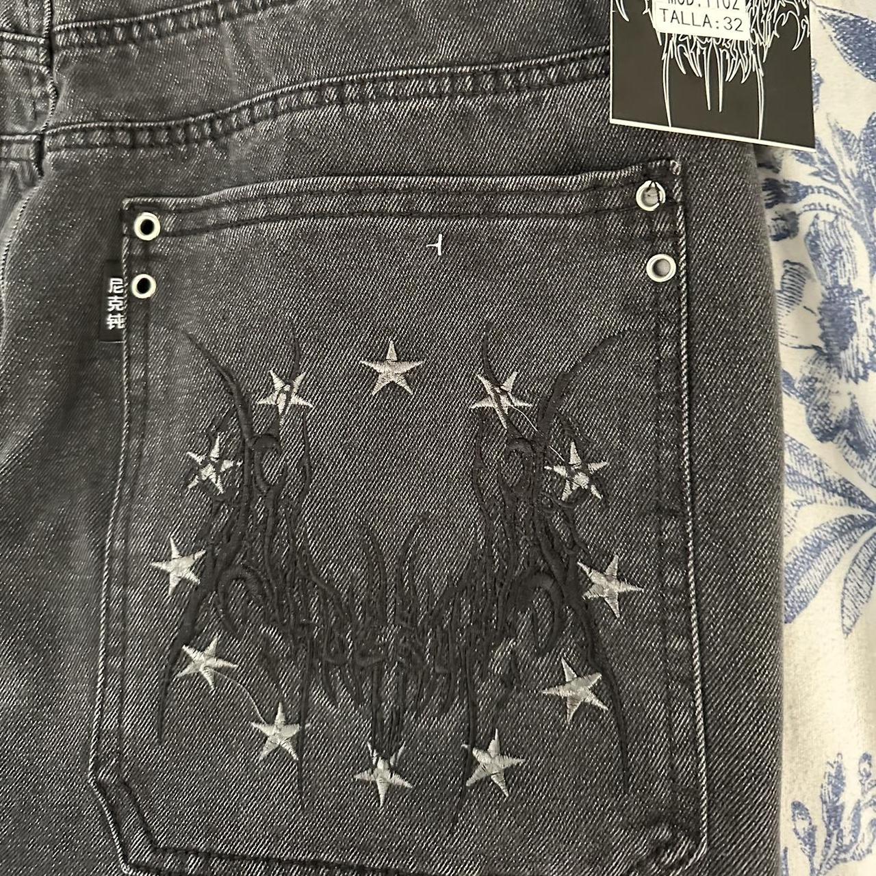 Rare Gray Baggy Wide Leg Nickitten Jeans "Nick... - Depop