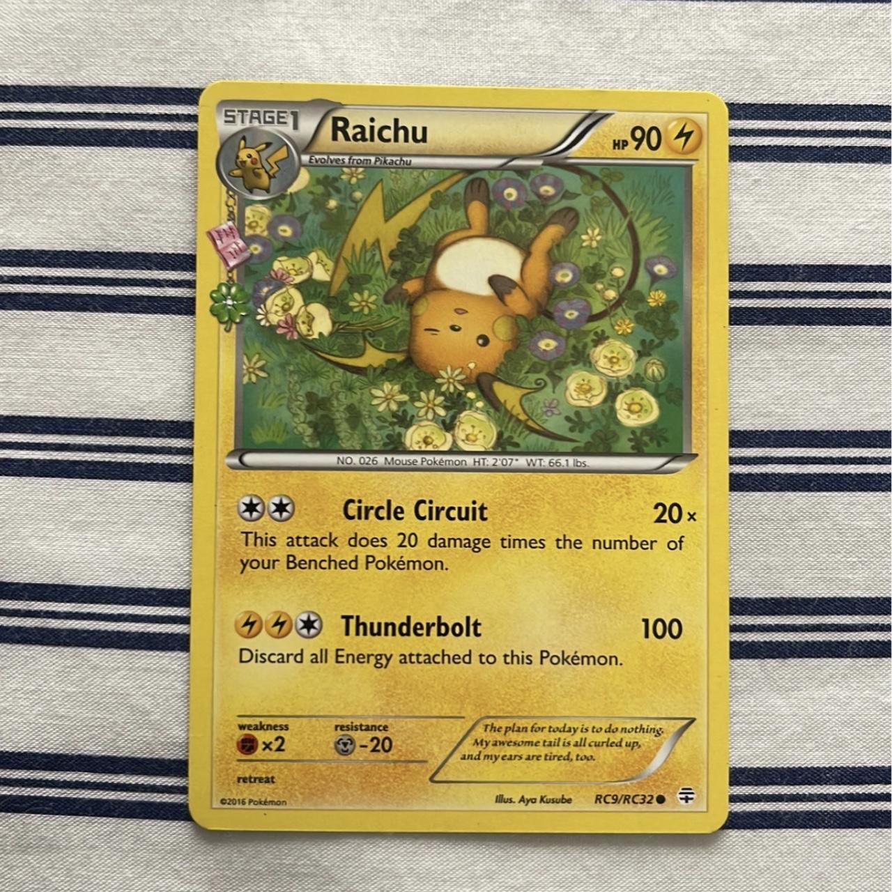 Pokemon TCG, Raichu RC9/RC32 Generations Radiant... - Depop