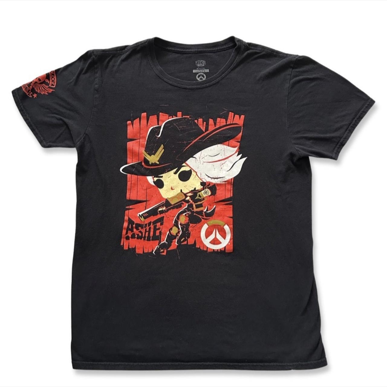 Overwatch Ashe Funko Portrait, Black T-Shirt, Mens... - Depop