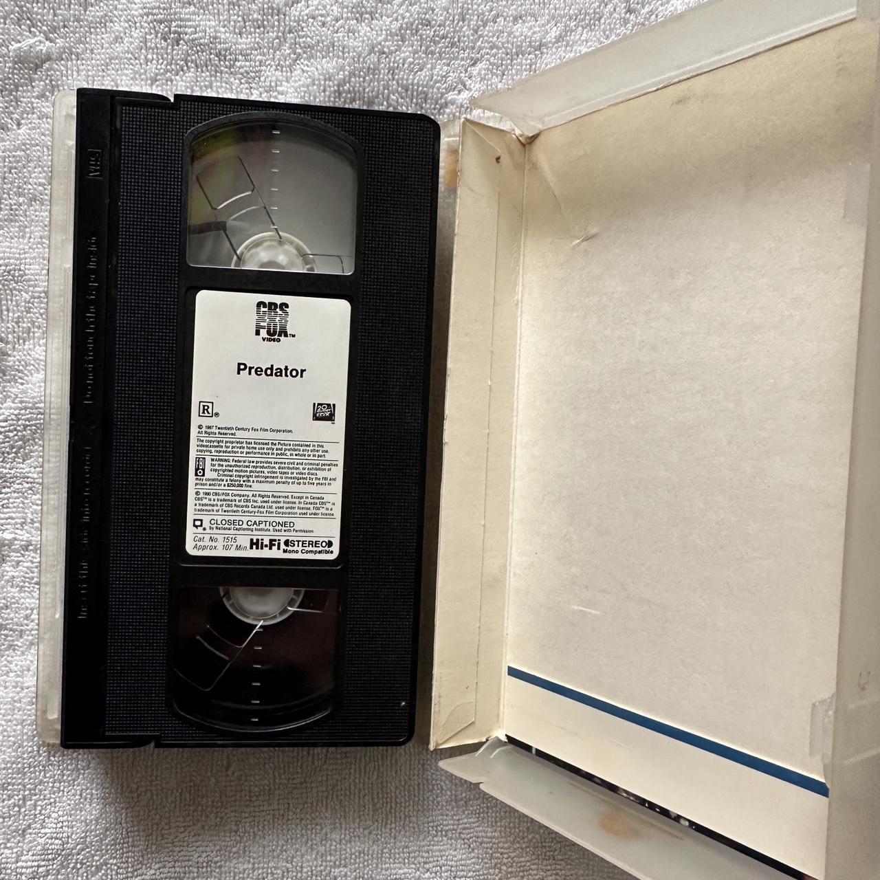 Predator VHS 1990, Clear Case & Partial Cover,... - Depop