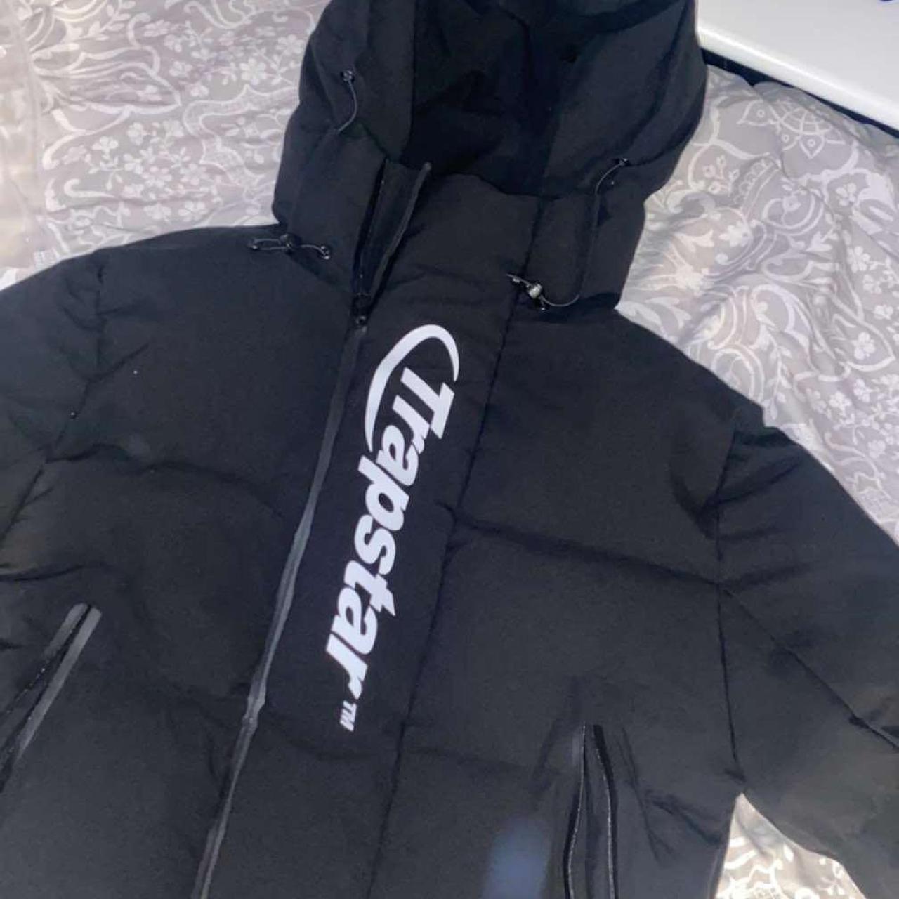 Trapstar hyperdrive coat black and white New with... - Depop