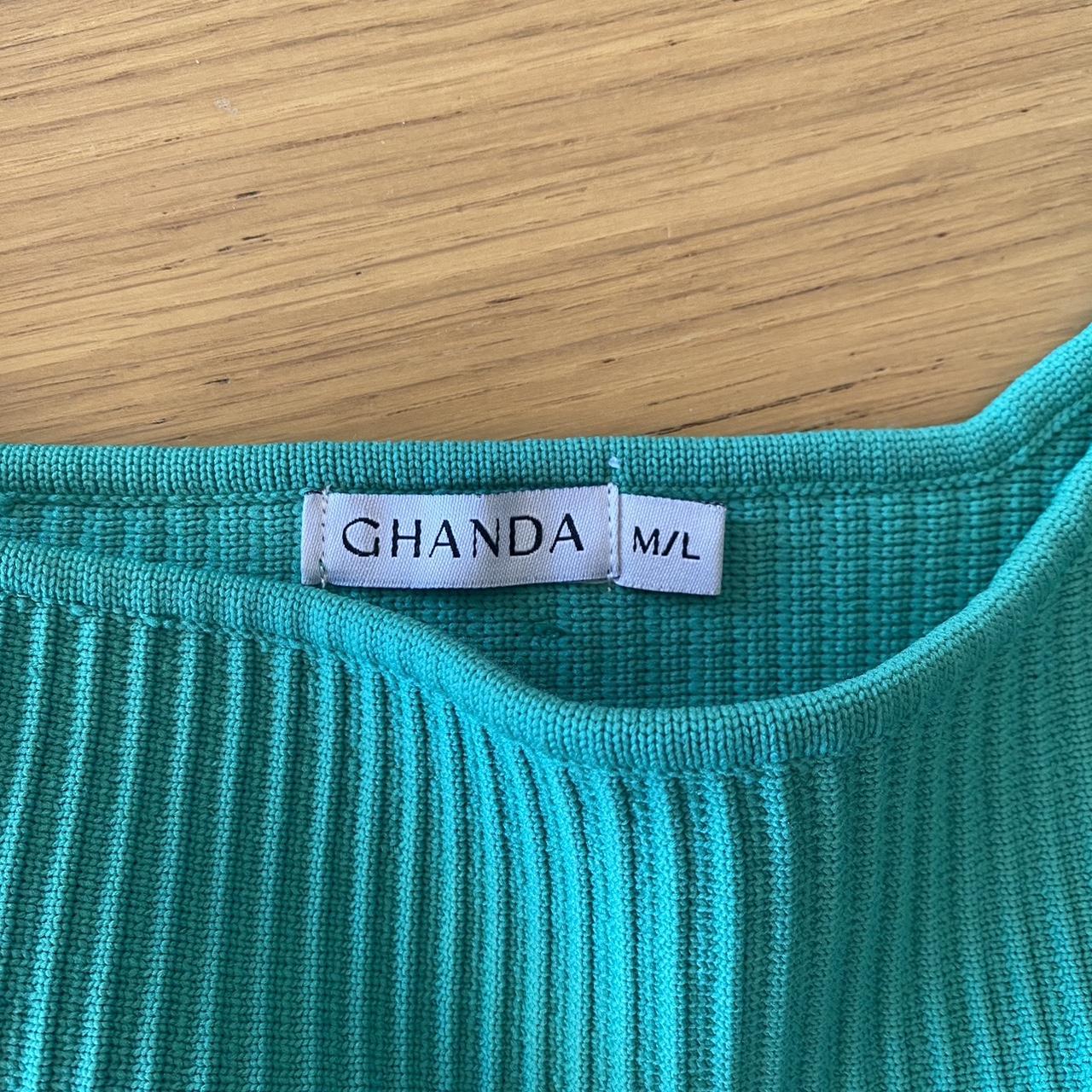 Ghanda green ribbed crop tank Great condition: only... - Depop