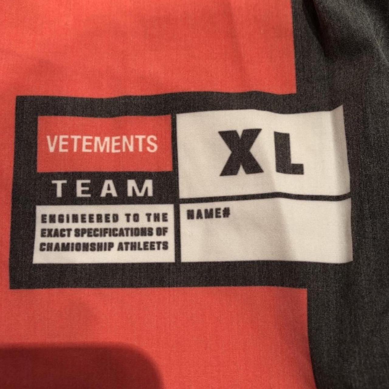 Vetements Oversized Football Jersey Shirt FW18 - new - Depop