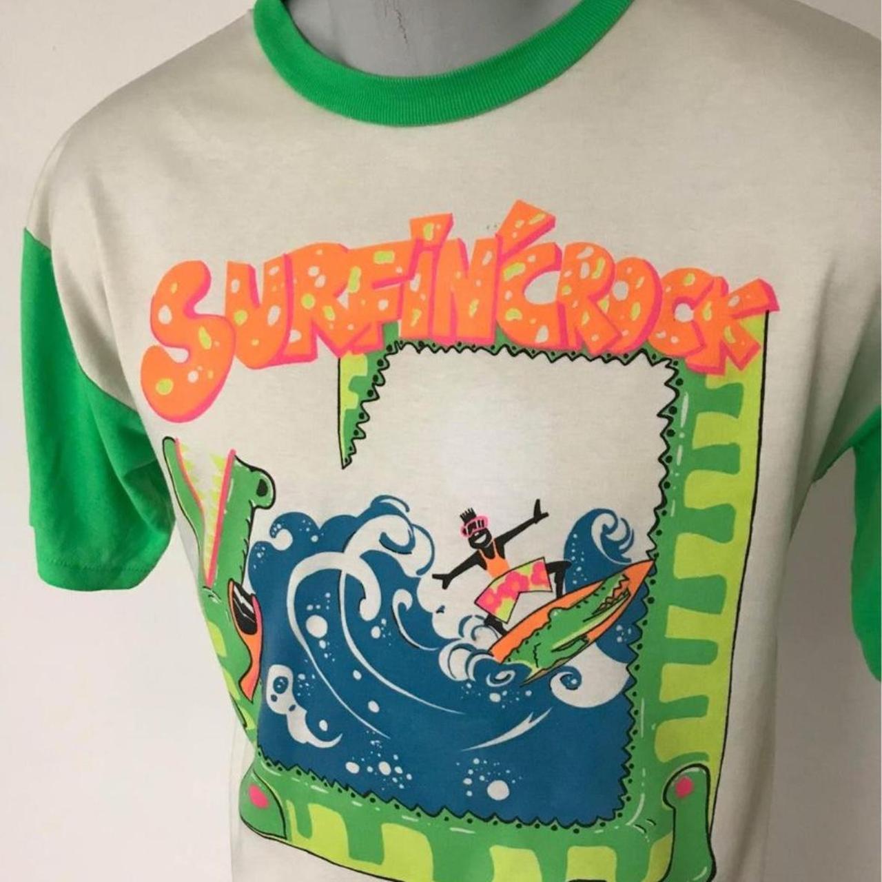 Super Cool Vintage Surfin’ Crock Shirt Men’s Size... - Depop