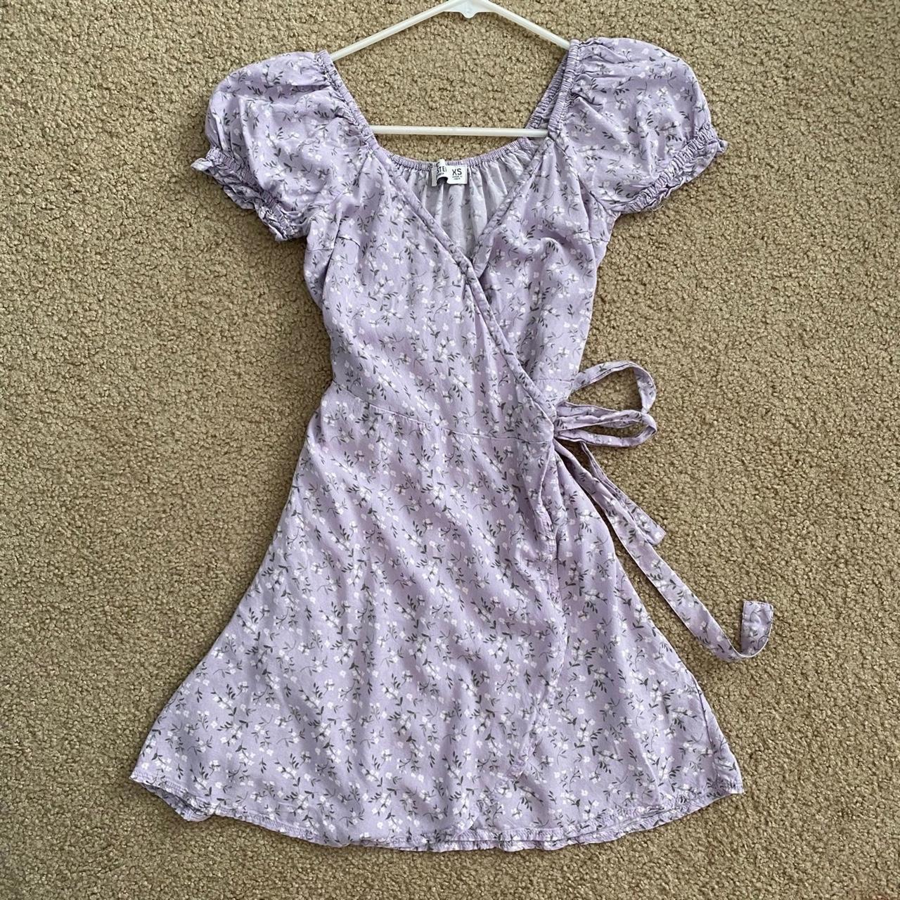 Cute purple dress simple and so cute - Depop