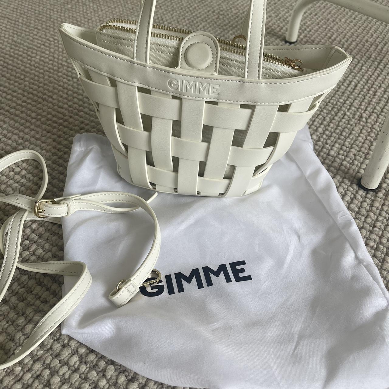 Small bag in light cream with gold hardware never used - Depop