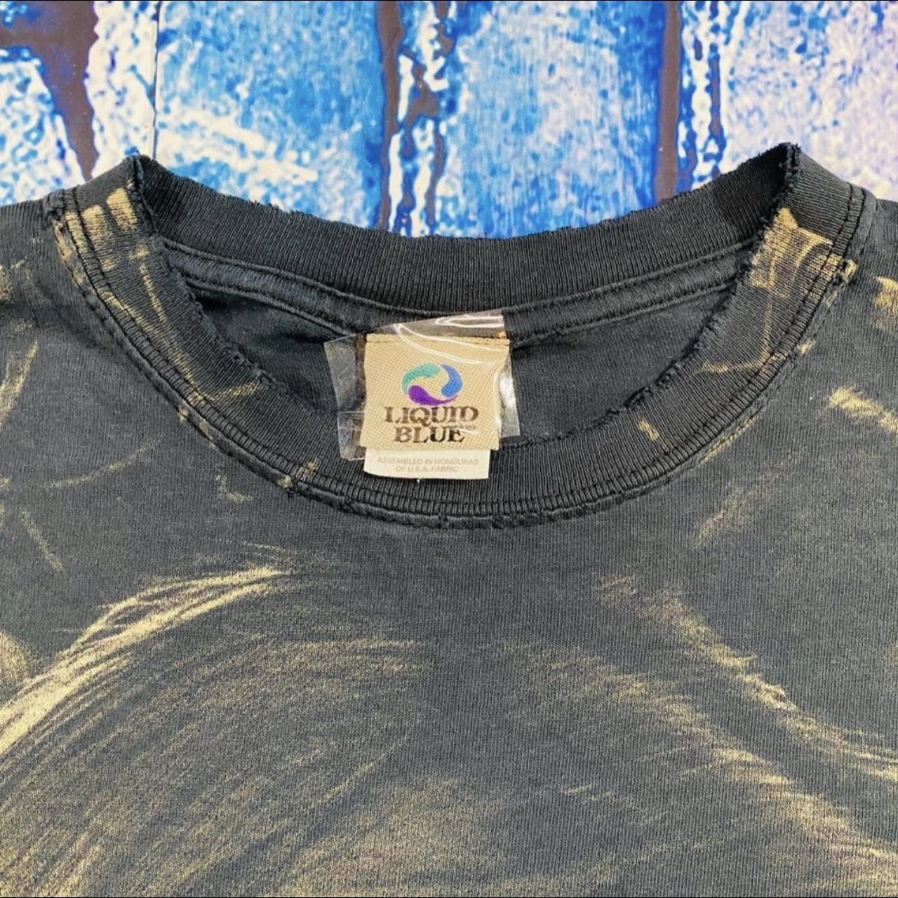 Vintage 96 Indian/animal AOP liquid Blue size... - Depop