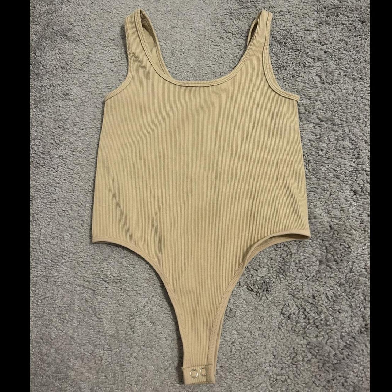 Women's Tan Bodysuit | Depop