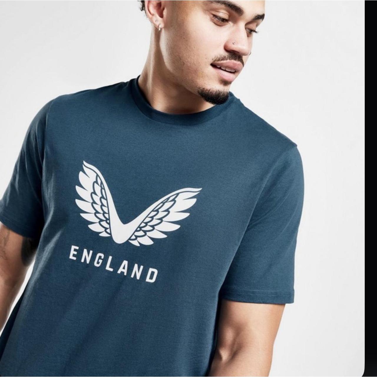 Cotton England Cricket team blue shirt. perfect... - Depop