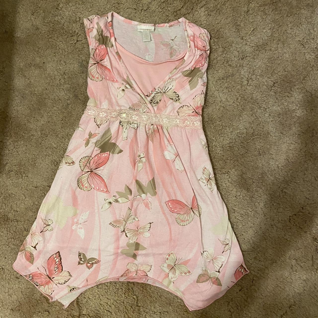 Y2K limited too tank top ties in the back tagged a... | Depop