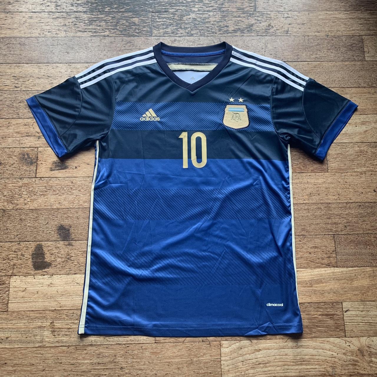 Argentina 2014 World Cup Lionel Messi 10 blue Adidas... | Depop