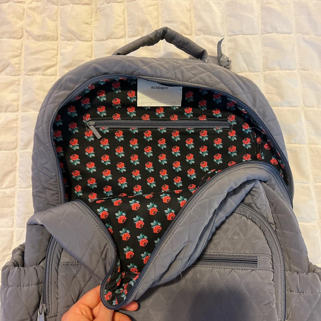 Light Grey Vera Bradley Full Size Backpack! - super... - Depop