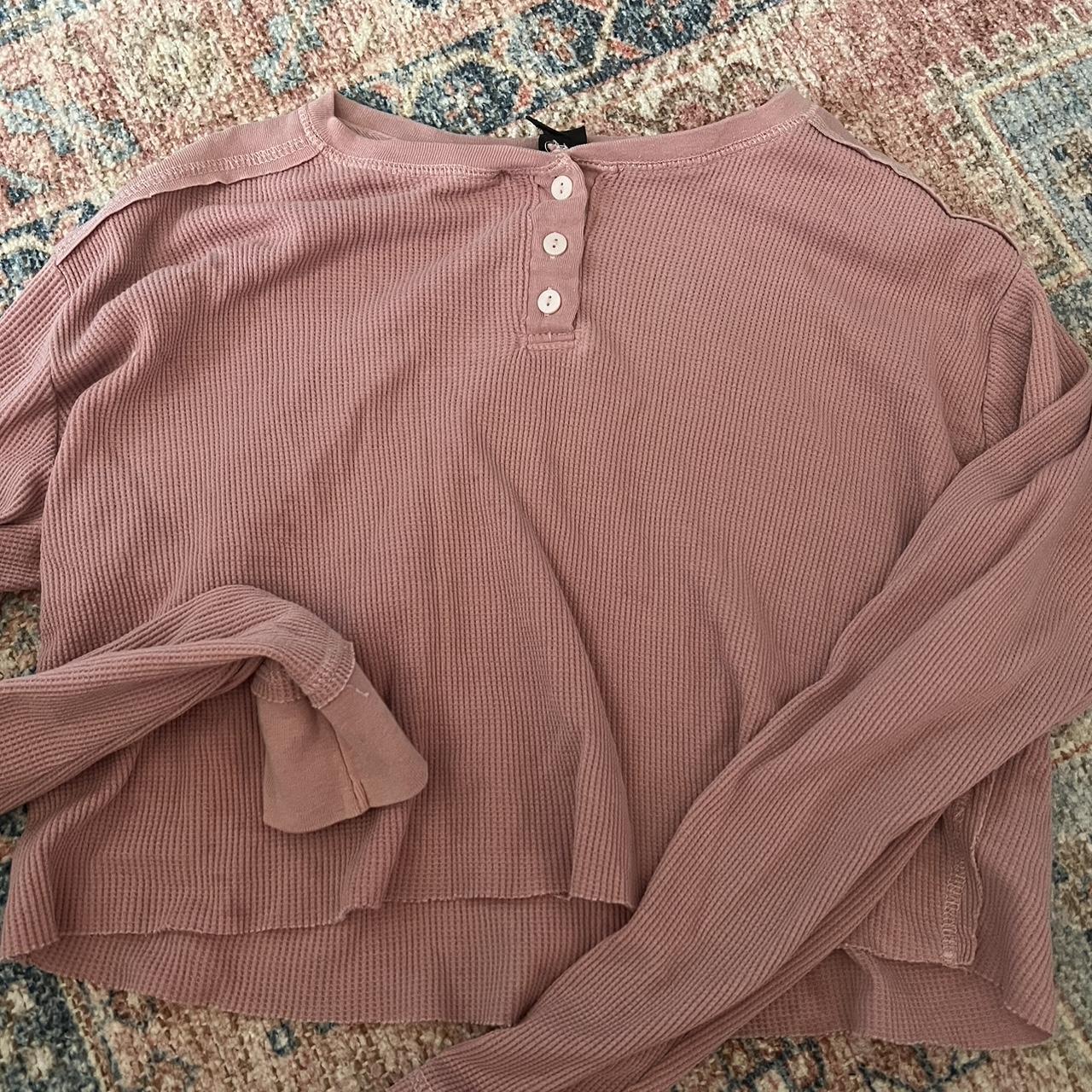 target light pink long sleeve Size large Great... - Depop
