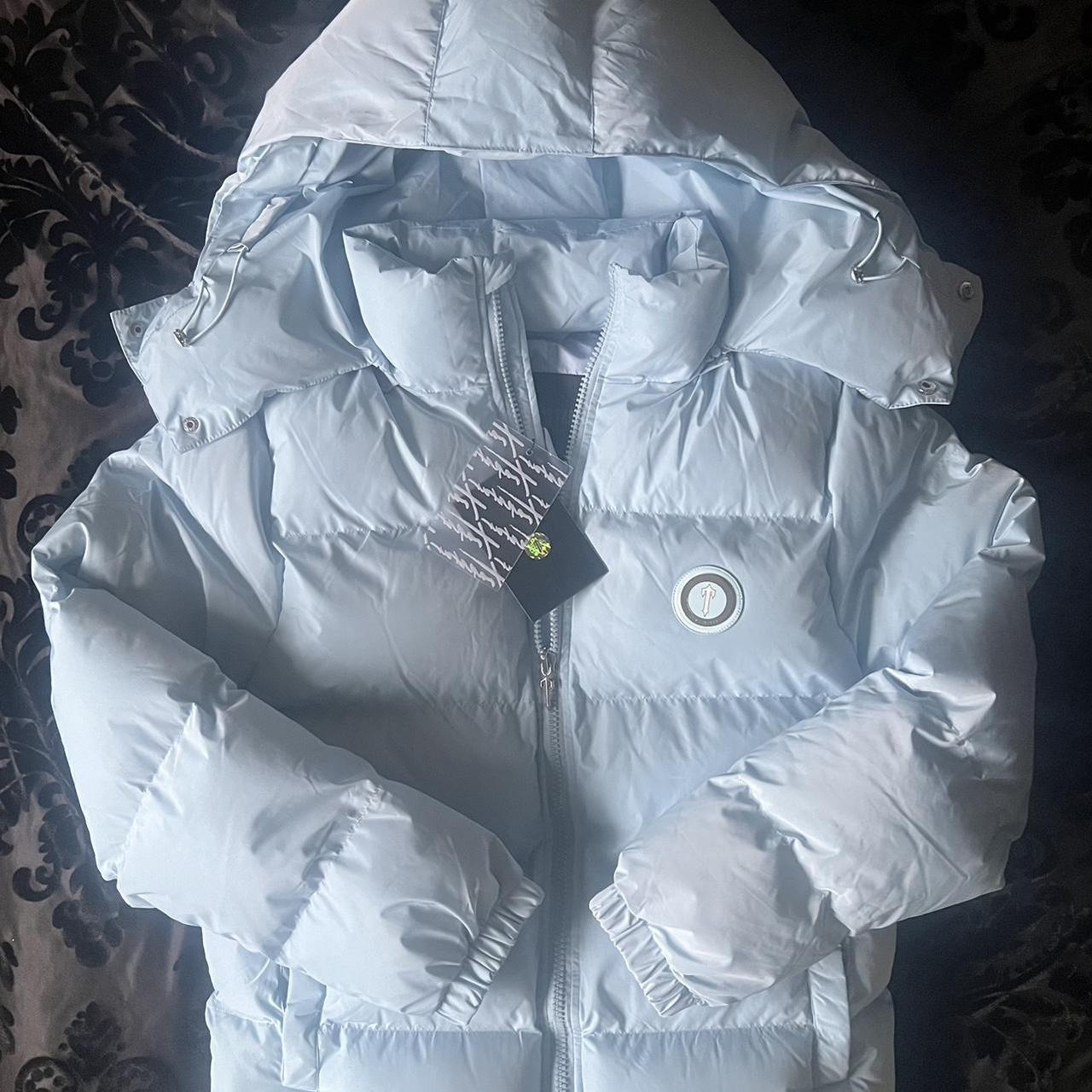 Trapstar Iron gate ice blue puffer (no sauce the... - Depop