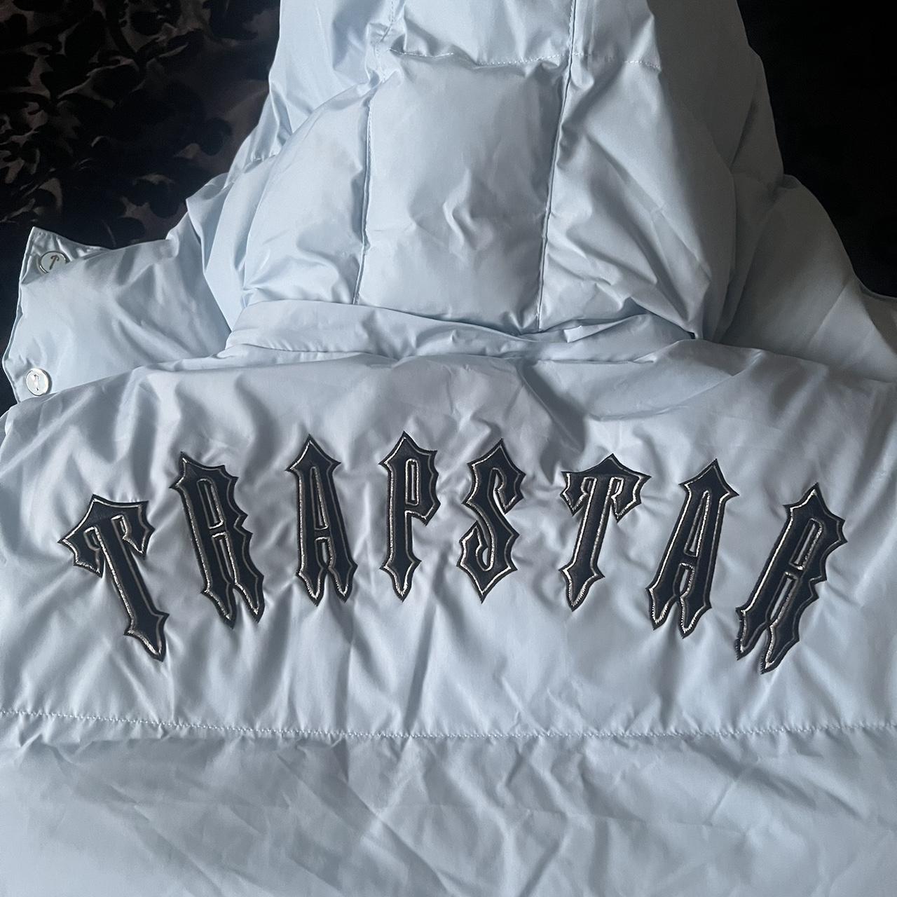 Trapstar Iron gate ice blue puffer (no sauce the... - Depop