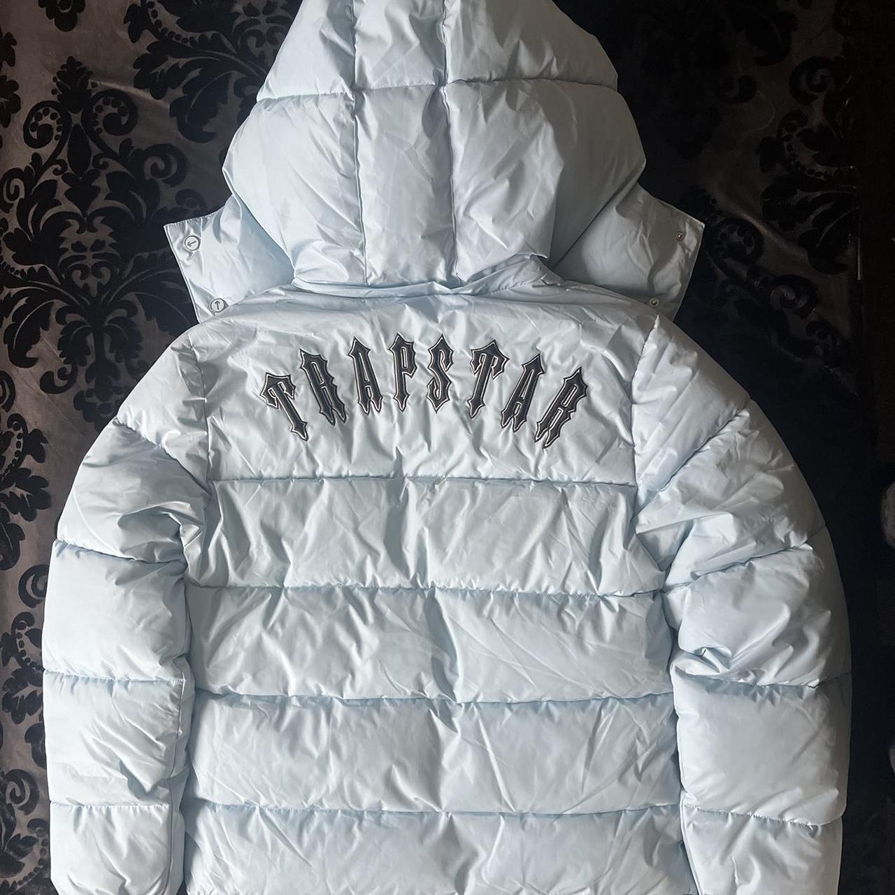Trapstar Iron gate ice blue puffer (no sauce the... - Depop