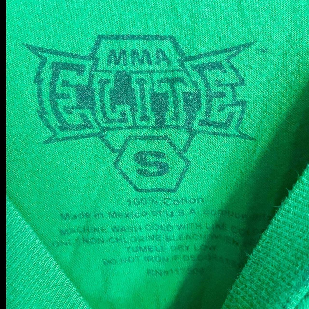 vintage green mma elite size small love this shirt... - Depop