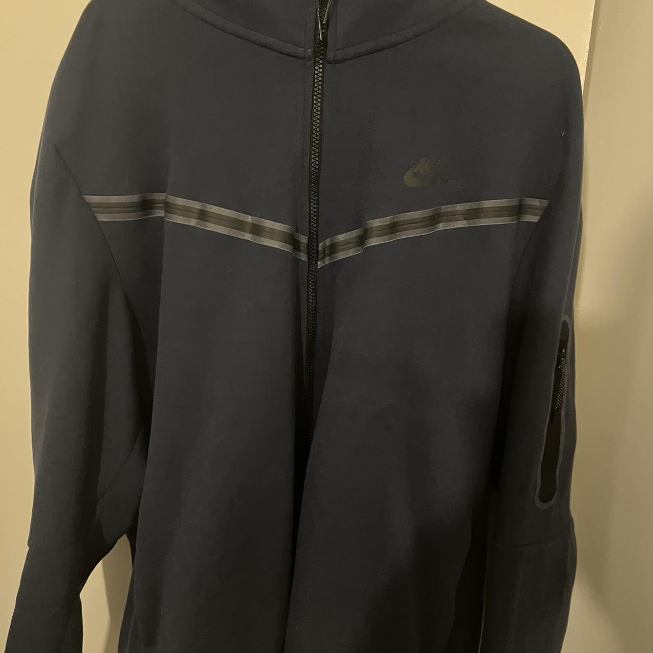 Nike navy blue tech fleece tracksuit #tracksuit... - Depop