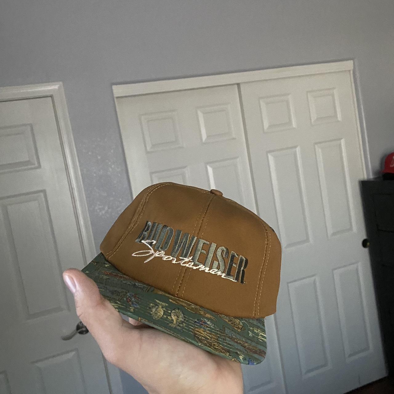 Sportsman Budweiser SnapBack never worn - Depop