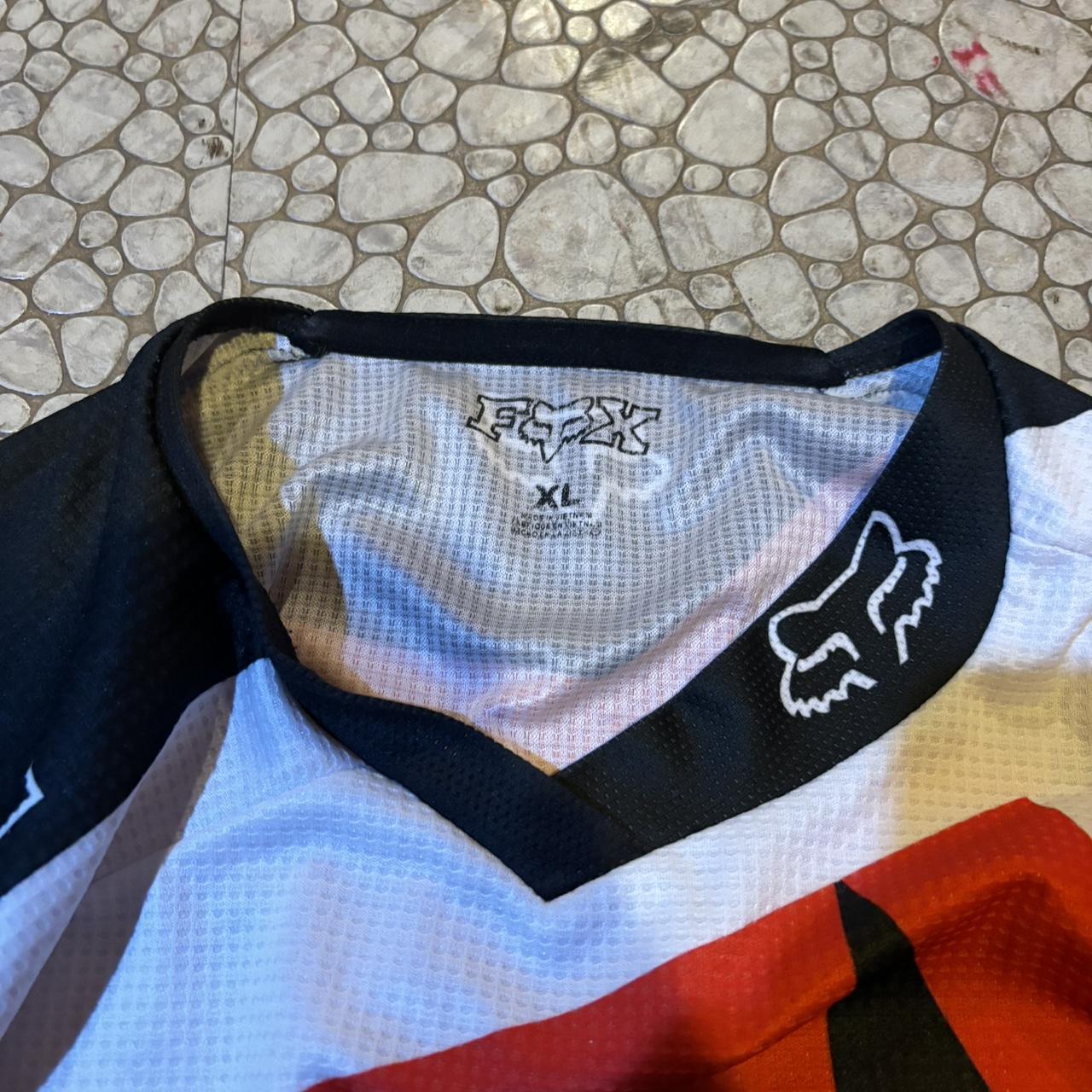Y2K emo fox racing long sleeve - Depop