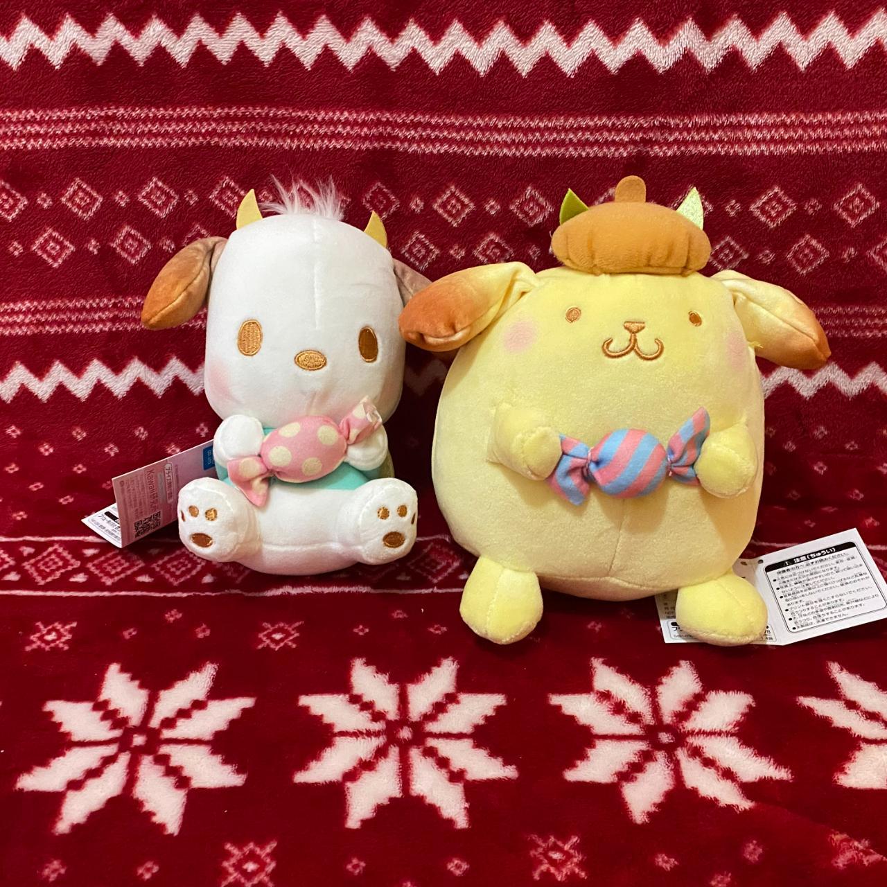 Sanrio White and Yellow Stuffed-animals | Depop